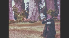 1950s: Stop-motion animation. Witch waves her arm and points ...